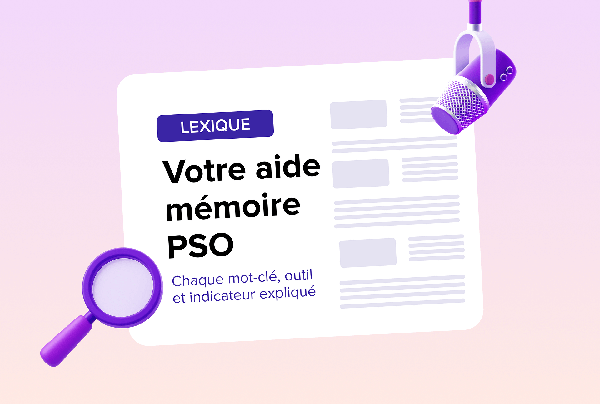 Le lexique du PSO : tous les termes à connaître pour maîtriser le ...