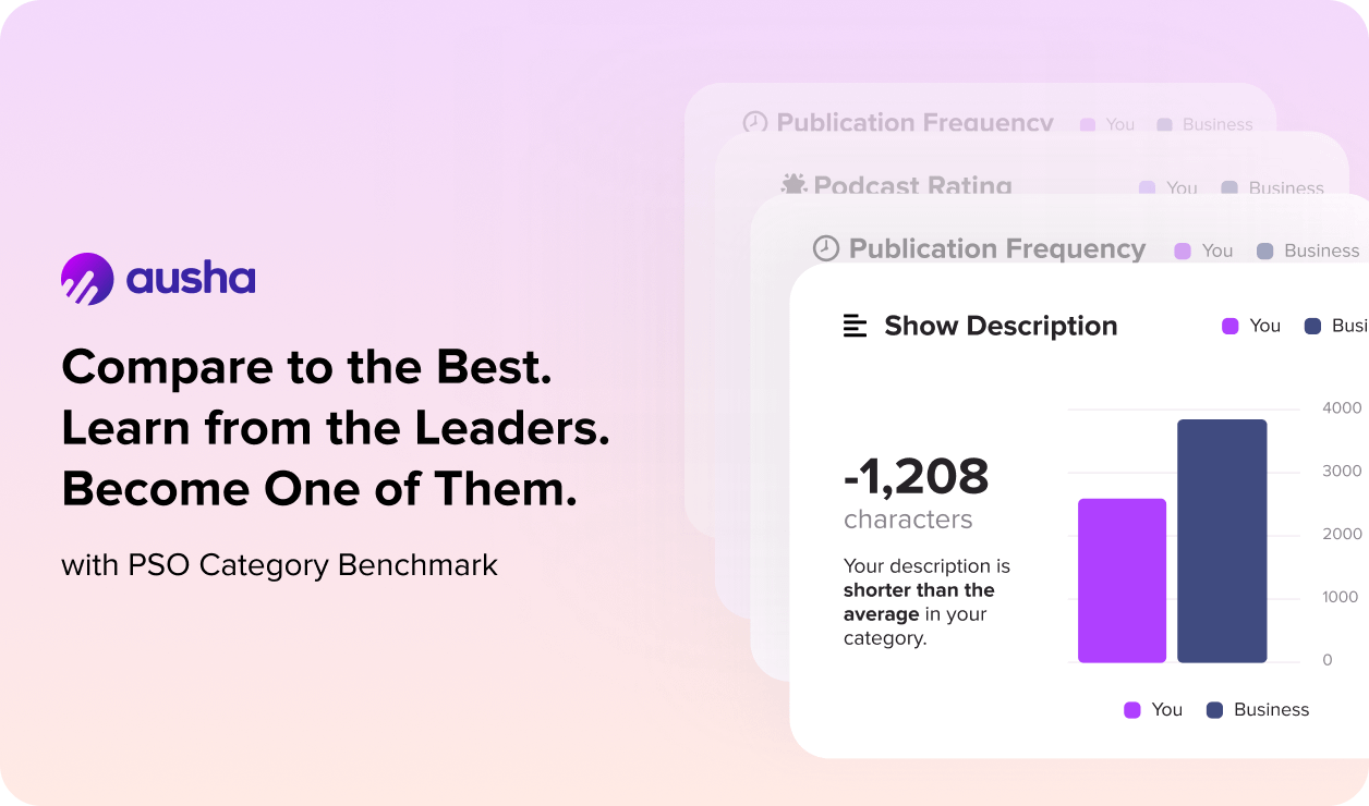 Compare your show to the top podcasts with PSO Benchmark